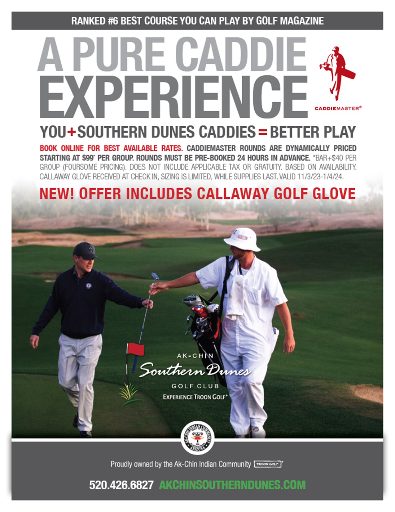 Caddie Service - Ak-Chin Southern Dunes Golf Club